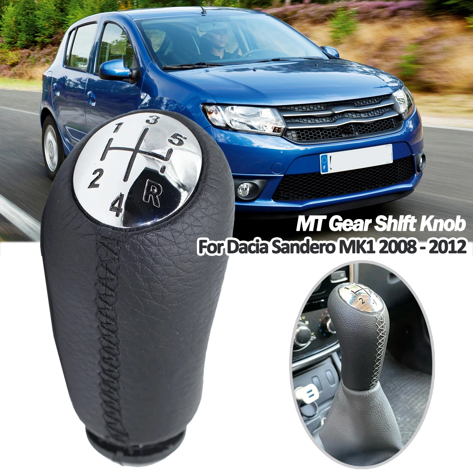Gear-Lever-Shifter-Trim-Leather-Knob-Cover-Gaiter-Boot-For-Dacia-Lodgy ...
