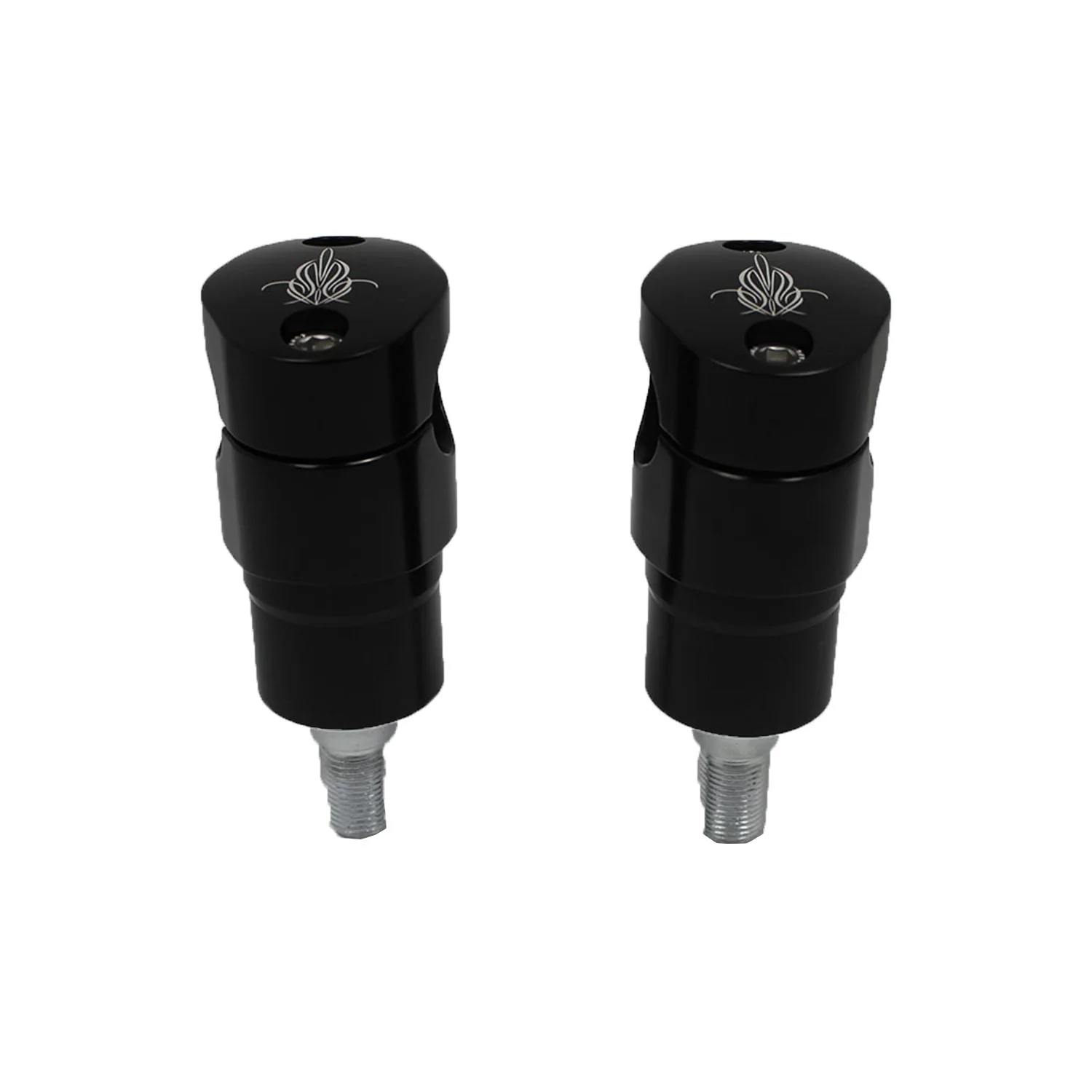 Black 3" Height Handle Bar Risers Kit for Harley Springer Softail FLSTS ...