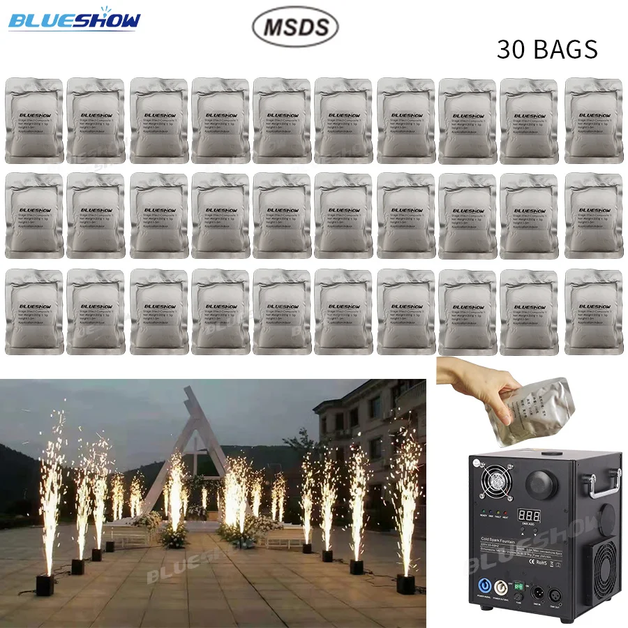 Ti Powder Cold Spark Titanum 200g For Wedding Party Cold Sparkular ...