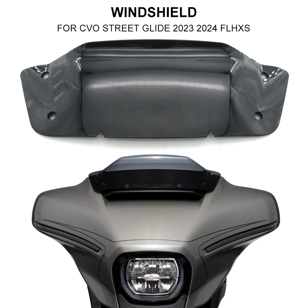 NEW-Motorcycle-Accessories-Street-Sliding-With-5-Inch-Front-Windshield ...