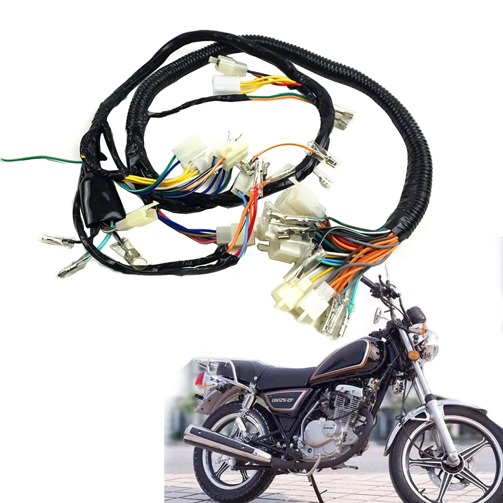 Motorcycle-Electrical-Wiring-Harness-Wire-Cable-Line-For-Suzuki-125cc ...