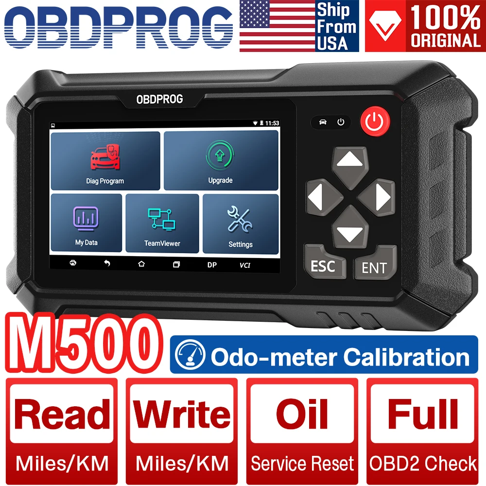 Obdprog M500 Car Cluster Calibration Tools Obd2 Diagnose Oil Reset ...