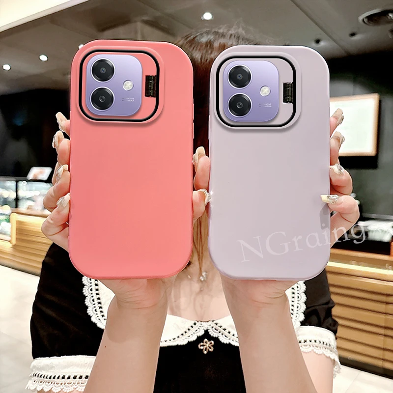 Simple-Style-Phone-Case-for-Oppo-A40-A40M-A3-A3X-Multicolor-Matte-Skin ...