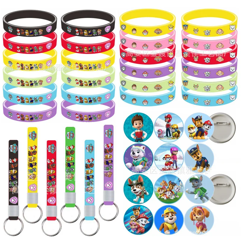 Pulsera-de-patrulla-canina-insignia-de-Anime-Chase-Skye-llavero-de ...