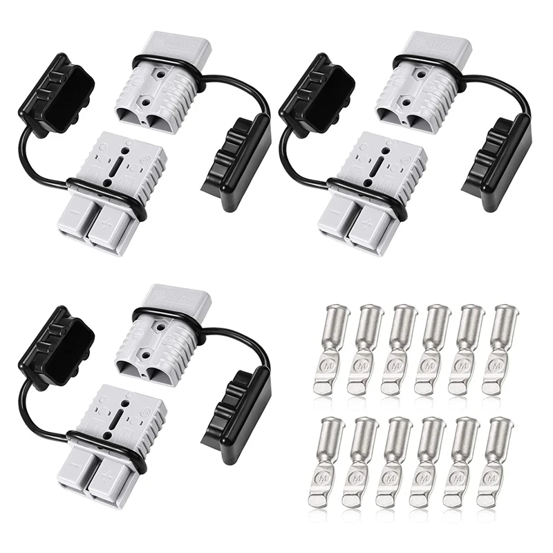 6 Pieces 2 4 Gauge 175A Battery Quick Connector 12 36V Battery Quick ...