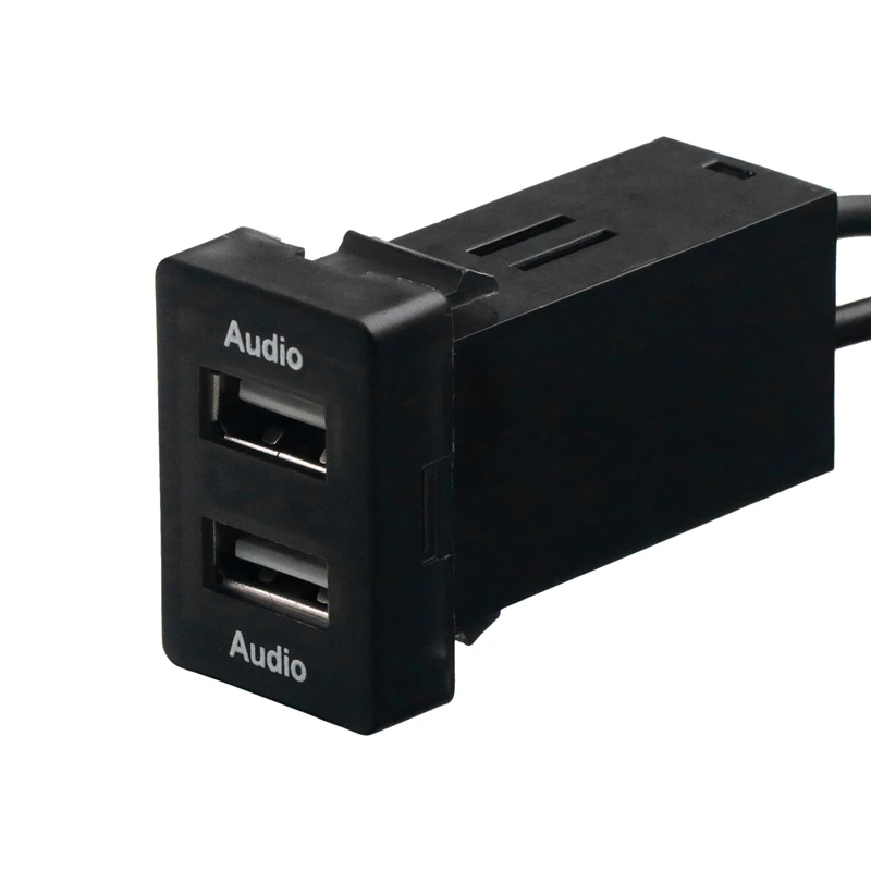 Car-USB-Audio-Input-Socket-Dual-USB-Audio-Interface-Suitable-For-Toyota ...