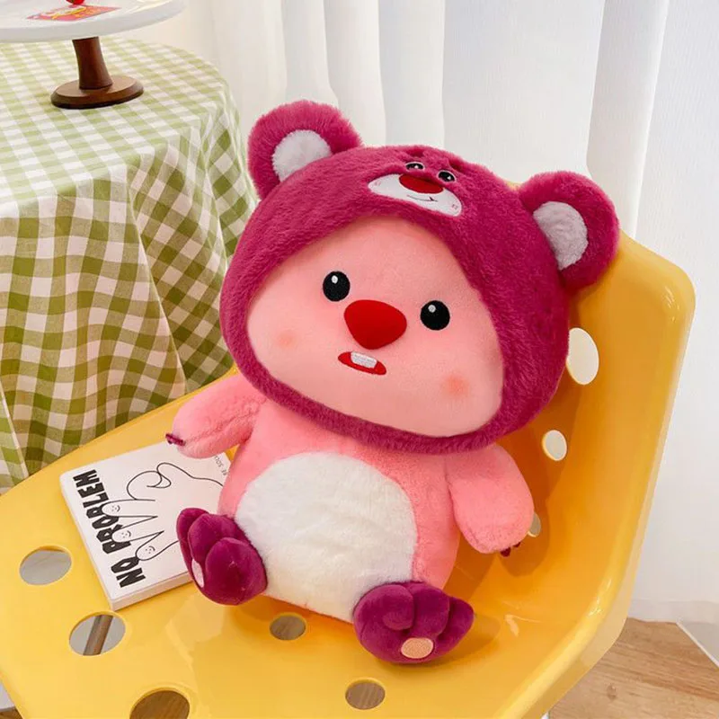 Cute-Strawberry-Bear-Zanmang-Loopy-Plush-Toys-Cartoon-Anime-Doll-Soft ...