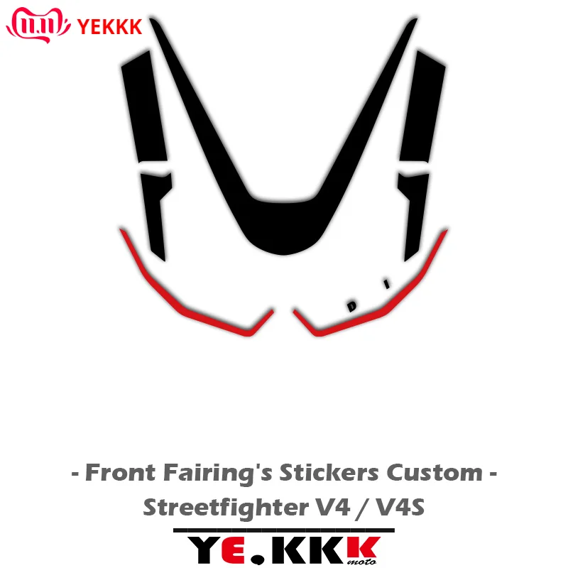 Front Fairing's Stickers Custom Designed For Ducati Streetfighter V4 ...