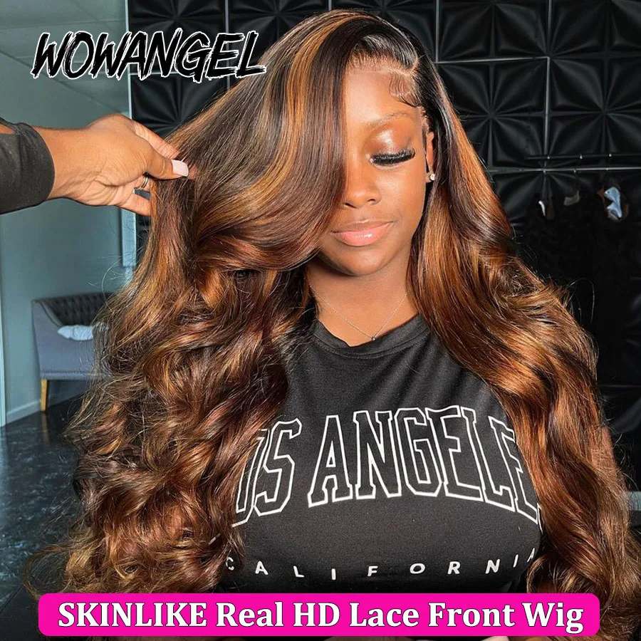 Wow-Angel-250-Ombre-Highlight-Wig-13x6-HD-Lace-Front-Wig-Deep-Part-Body ...
