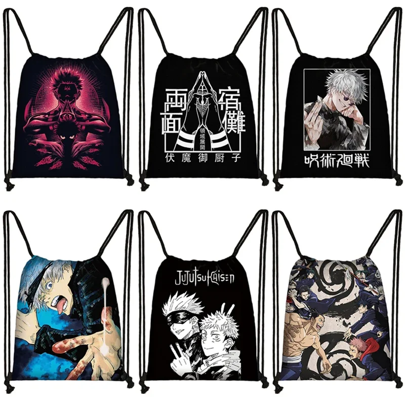 Anime-Jujutsu-Kaisen-Backpacks-Gojo-Satoru-Yuji-Itadori-Drawstring-Bag ...