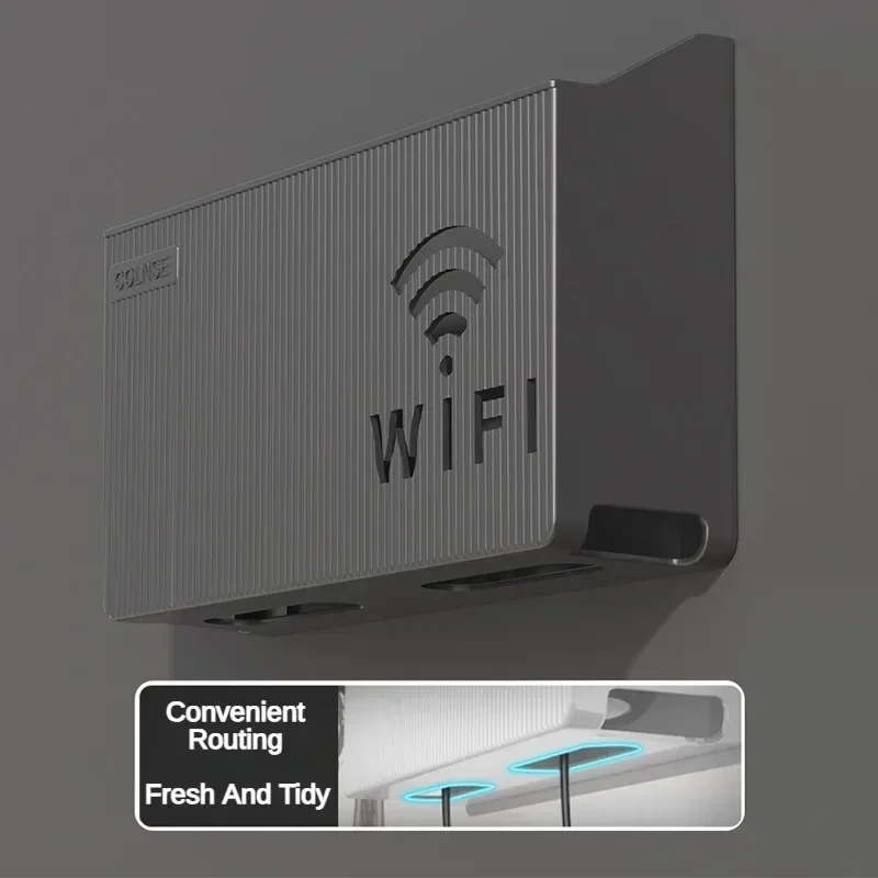 Wall-Mounted-Wireless-WIFI-Router-Shelf-ABS-Plastic-Storage-Box-Router ...