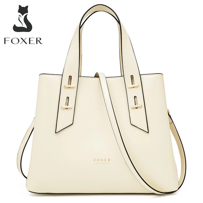 FOXER-New-Large-Capacity-Women-Handbag-Split-Leather-High-Quality-Top ...