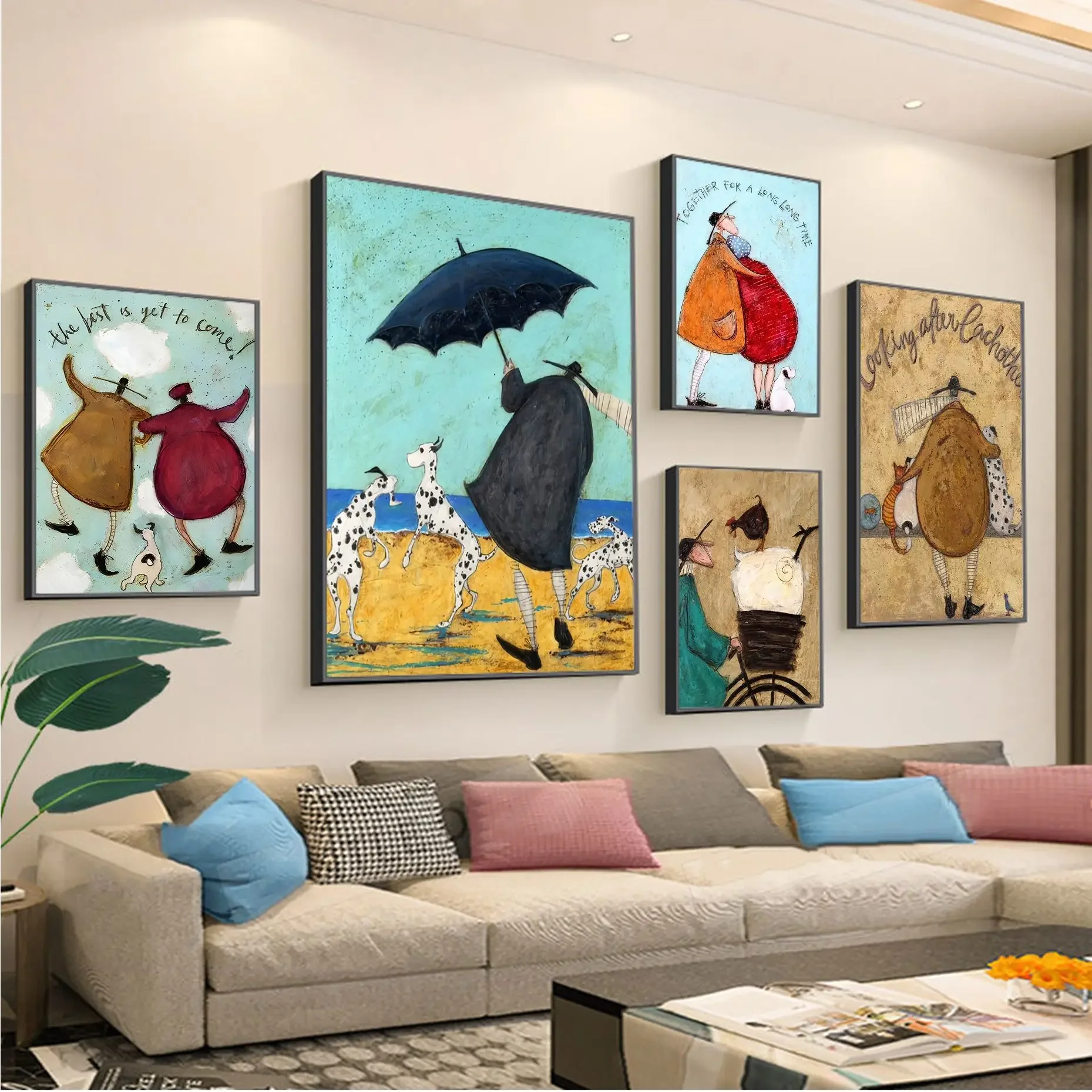 Sam-Toft-Abstrakte-Landschaft-Liebe-Hunde-Pet-Drucke-Und-Poster ...