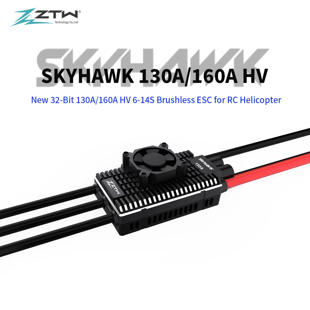 ZTW 32-Bit Skyhawk 130A/160A Telemetry ESC HV 6-14S 6/7.4/8.4V 10A SBEC ...