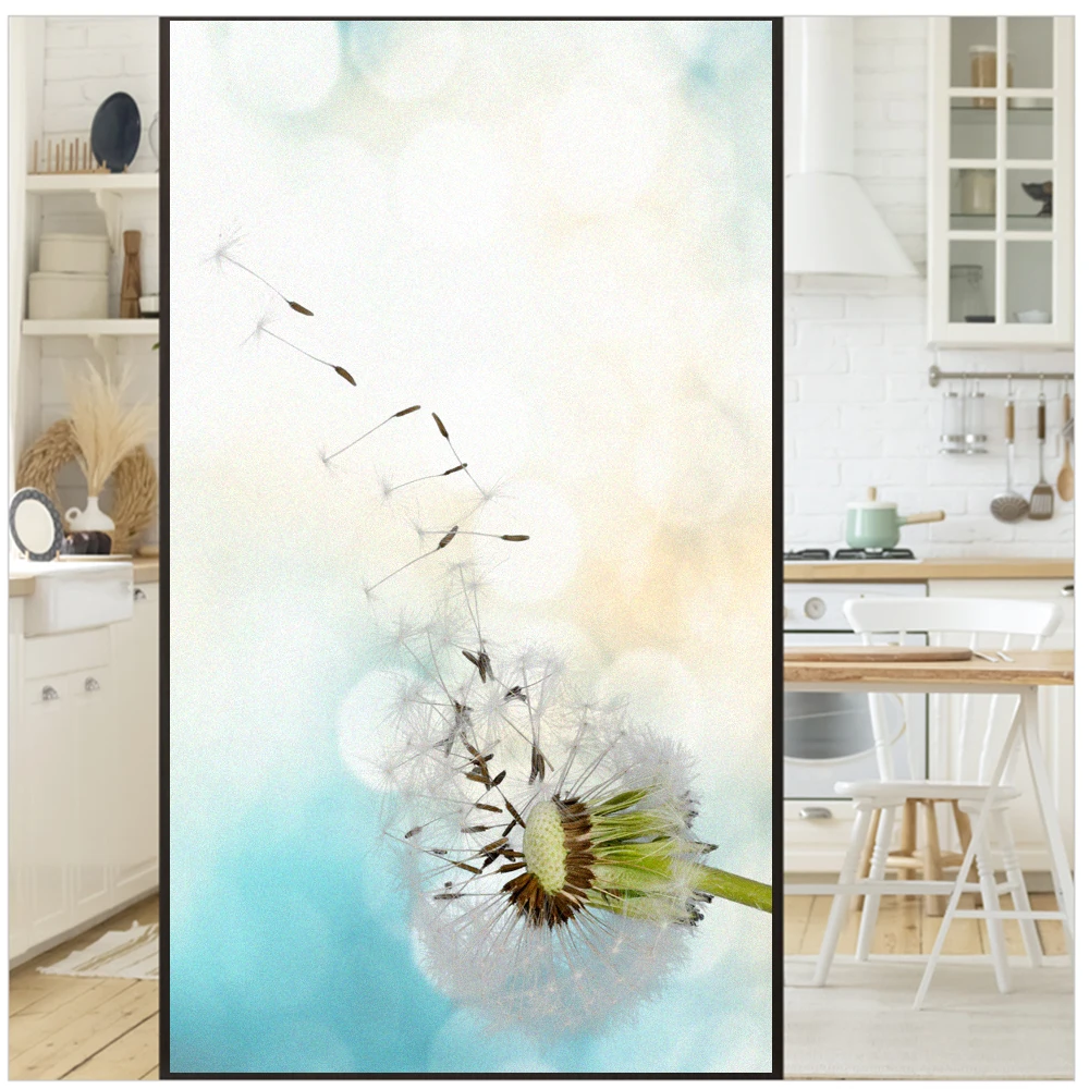 Dandelion-Decorative-Privacy-Window-Film-Heat-Control-Anti-UV-Blocking ...