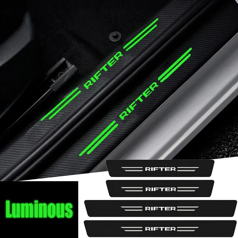 Luminous-Car-Door-Sill-Threshold-Sticker-For-Peugeot-Rifter-Entry-Pedal ...