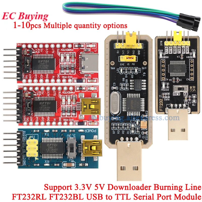 FT232RL FT232BL FT232 FTDI USB 3,3 V 5,5 V a módulo adaptador serie TTL ...