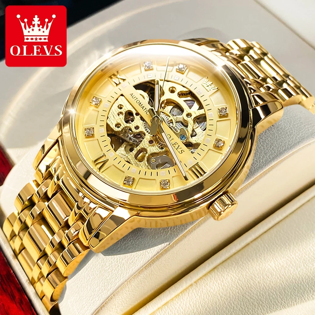 OELVS 9901 Luxury Men's Watches Fashion Dress Automatic Mechanical ...