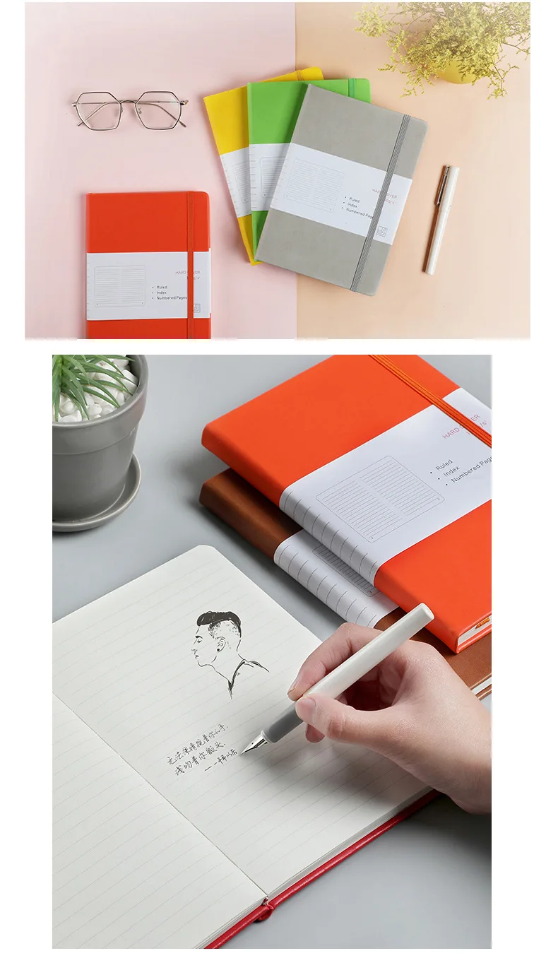 CARNET DE NOTES,Light green-Blank--Carnet de notes à puces A5 ...