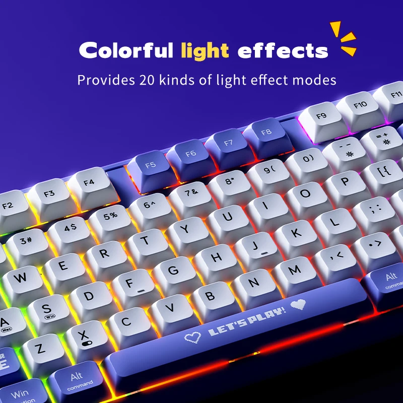 AJAZZ AK870MC Wired Mechanical Keyboard Satellite Axis 87 Key Hot ...