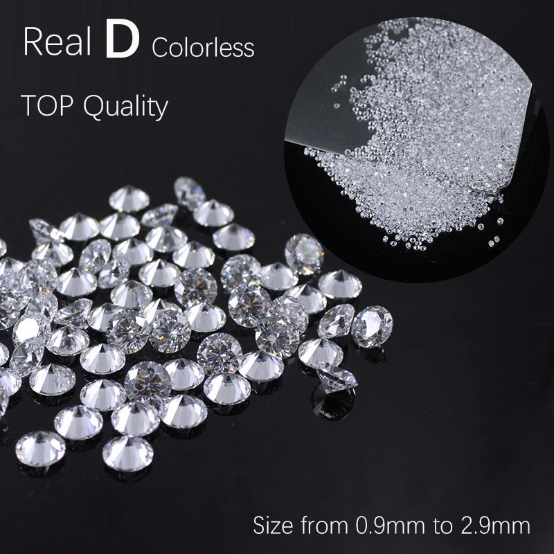 1.0ct / Pack Super White D Color Small Size Moissanite Loose Diamond 0 ...
