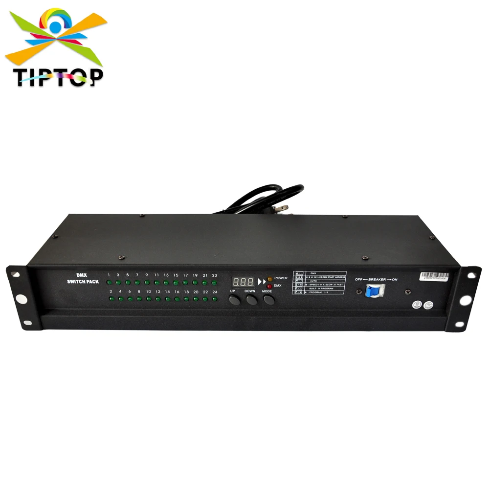 TIPTOP-24CH-DMX-Power-Switch-Pack-Fuse-Breaker-Protection-DMX512 ...
