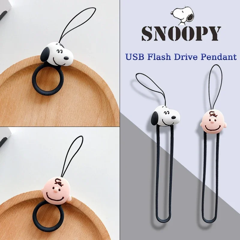 Snoopy-Pendant-Phone-Lanyard-USB-Flash-Drive-Finger-Ring-Buckle-Cartoon ...