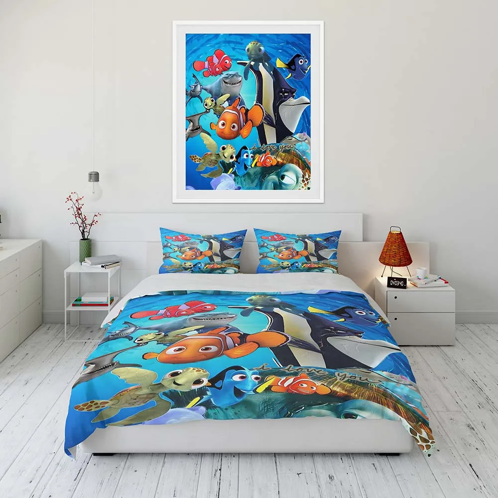 Disney-Finding-Nemo-Bedding-Set-Kid-Single-Double-King-Size-Flat-Sheet ...
