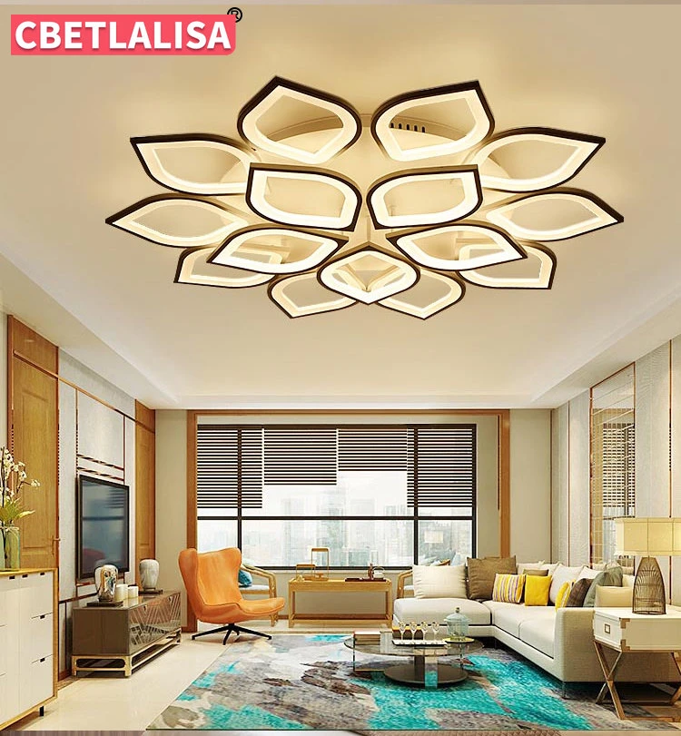 CBETLALISA Modern LED teto luzes do candelabro, sala, quarto, casa ...
