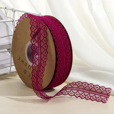 Lace Trim Ribbon 1.2 Inch Wide Vintage Pattern Roll Ribbons 50 Yards ...