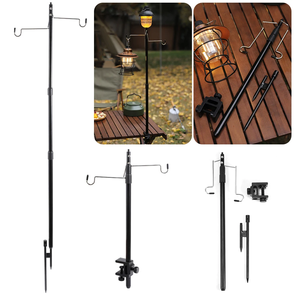 Folding-Lamp-Pole-Camping-Light-Hanging-Poles-with-Desktop-Fixing-Clip ...