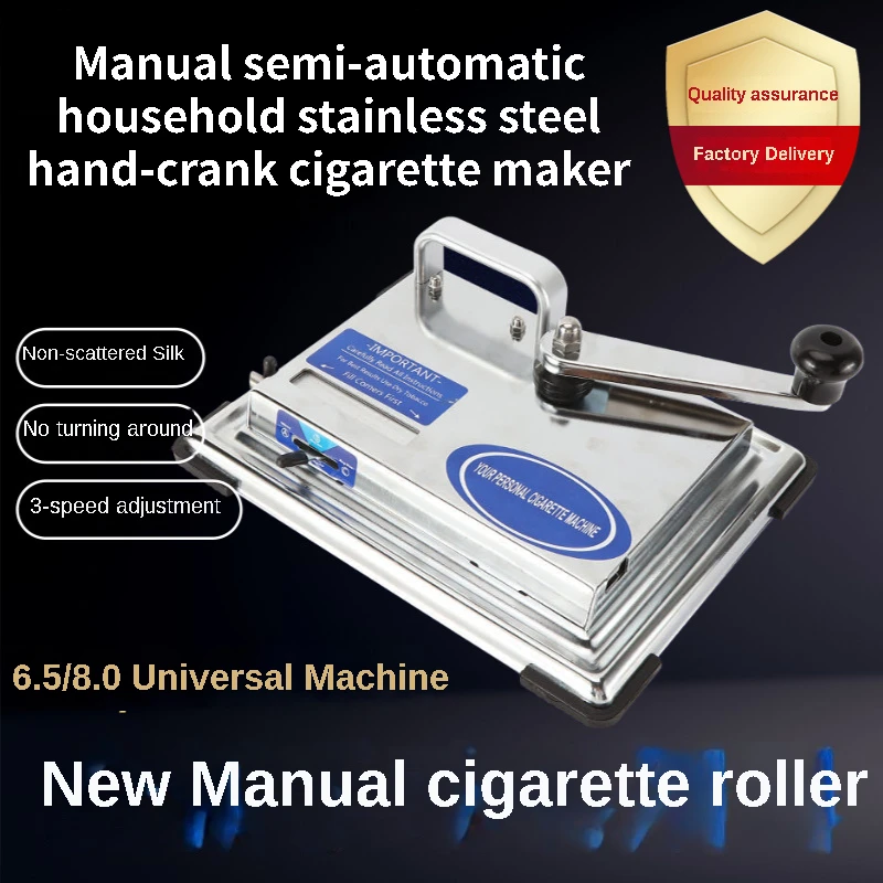 Stainless-Steel-Cigarette-Maker-Roller-Hand-cranked-Tobacco-Rolling ...