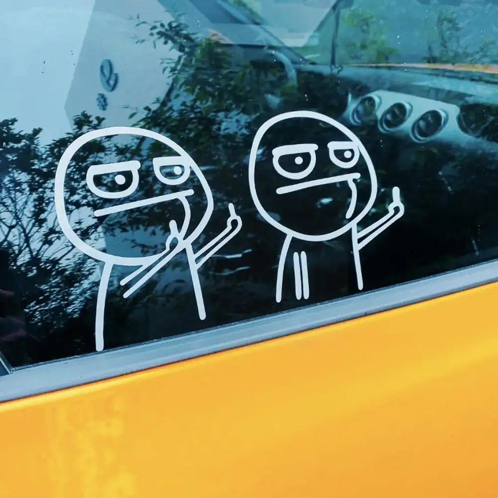 Car-Sticker-Taunt-Despise-JDM-Funny-Middle-Finger-Personality-Cartoon ...