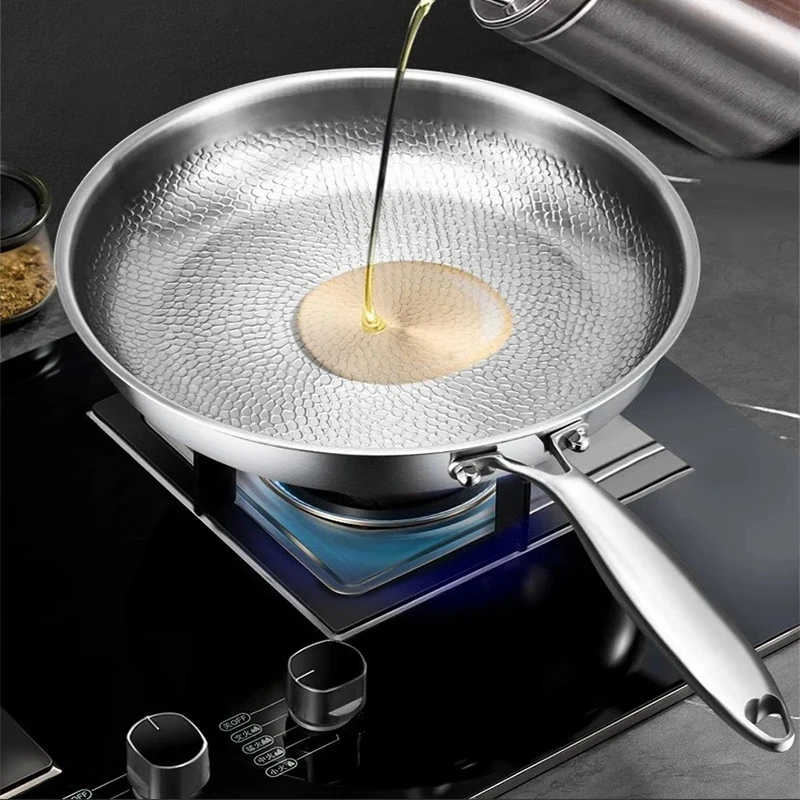 26/28/30cm German Pure Titanium Frying Pan Non-stick Frying Pan ...