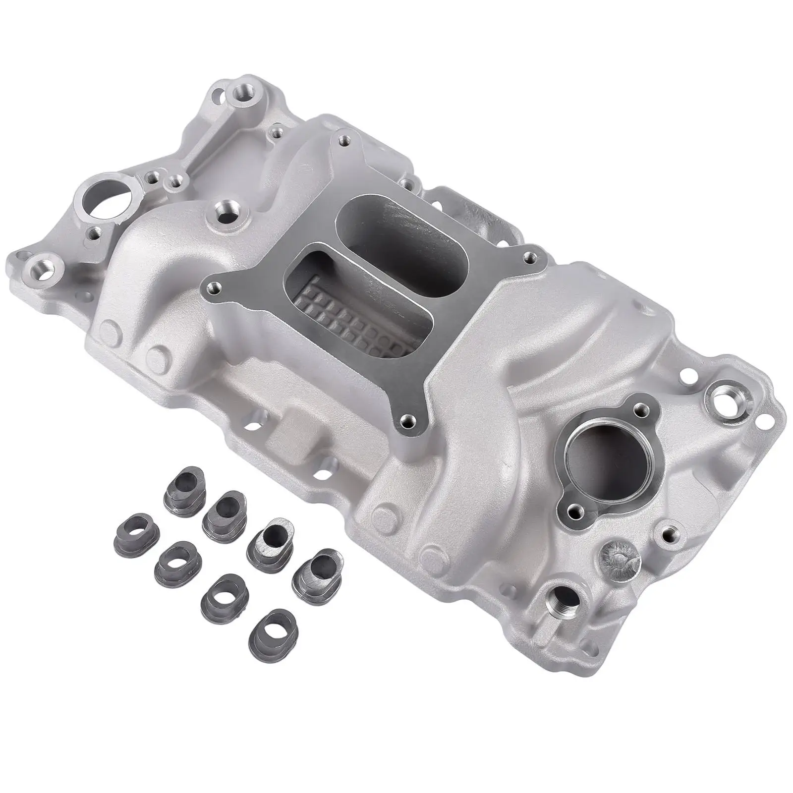 AP02-Dual-Plane-High-Rise-Intake-Manifold-For-SBC-Chevy-V8-305-327-350 ...