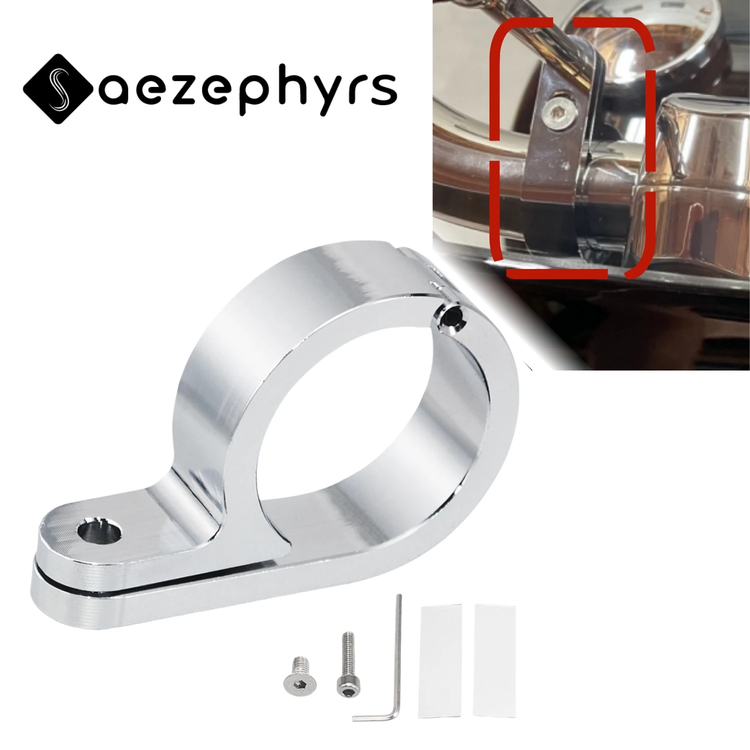 1.25" 32mm Universal Motorcycle Handlebar Highwaybar Mount Clamp For ...