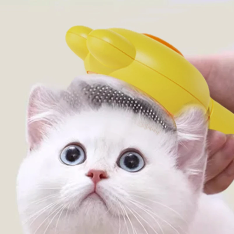 Cat-combing-special-rabbit-ear-comb-to-remove-floating-hair-needle-comb ...