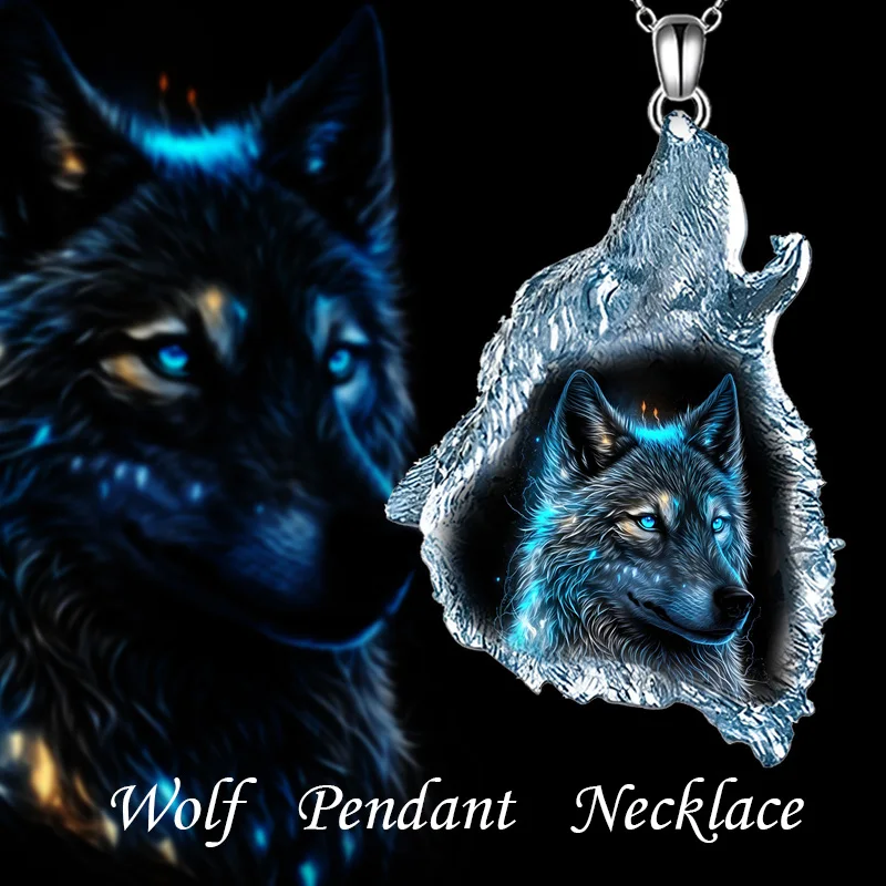Creatieve-Bos-Ghost-Wolf-Punk-Hiphop-Dier-Wolf-Kristal-Hanger-Ketting ...