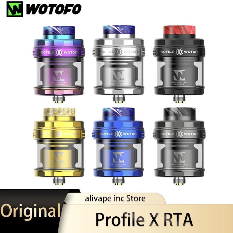 Original-Wotofo-Profile-X-RTA-Tank-28mm-5ml-8ml-Top-Filling-Fit-Single ...