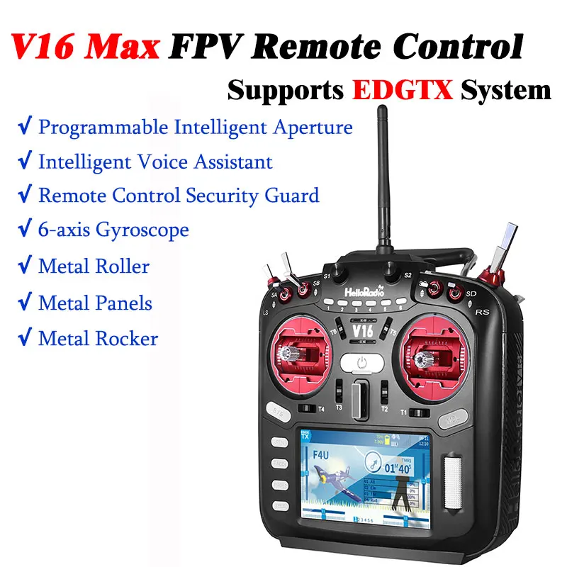 HelloRadio-V16MAX-FPV-Drone-Remote-Control-High-frequency-Head-EDGTX ...