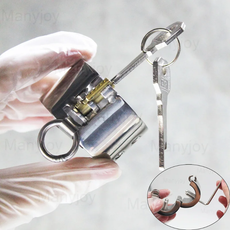 Stainless-Steel-Male-Lockable-Testicle-Scrotum-Ball-Stretcher-Pendant ...