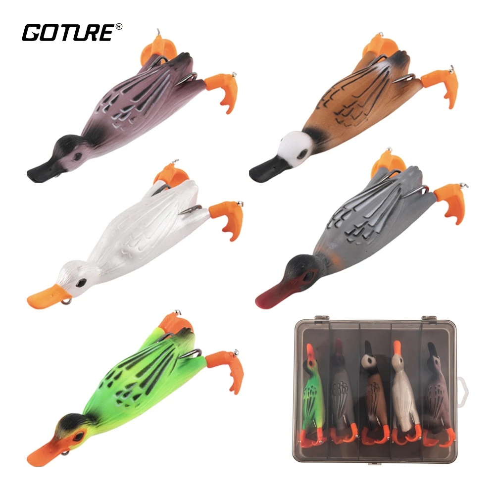 Goture-5pcs-box-Double-Propeller-Flippers-Duck-Fishing-Lure-Set-11-3cm ...