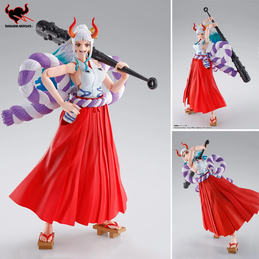 In Stock Original Anime Figure One Piece S.H.Figuarts YAMATO PVC Bandai ...
