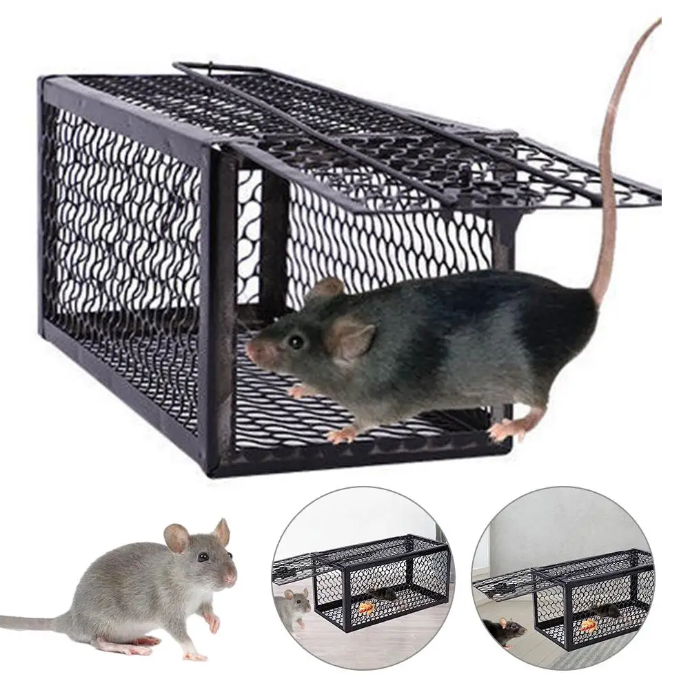 Self-locking Mousetrap Safe Firm Iron Net Household Mouse Catcher Metal ...