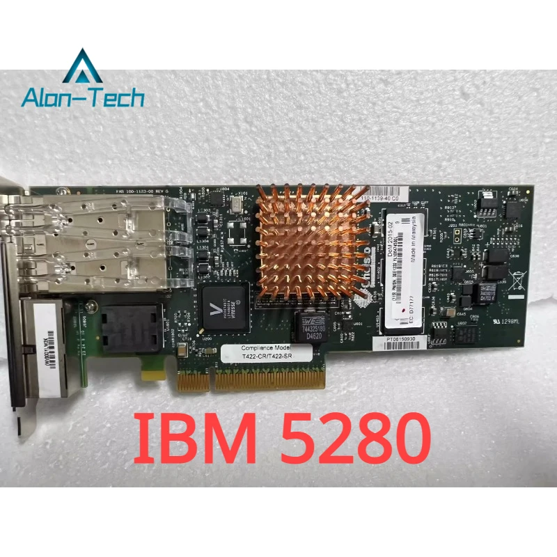 For-IBM-5280-10GB-PCIe2-00E1232-Network-Card-Low-Profile-T422-CR-Second ...