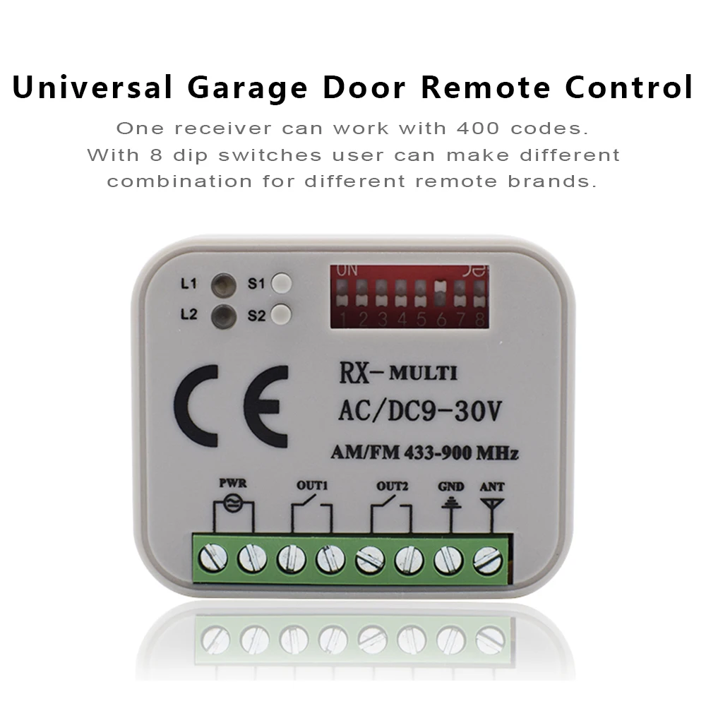 Universal-Garage-Door-Remote-Control-Receiver-2-CH-Controller-Switch ...