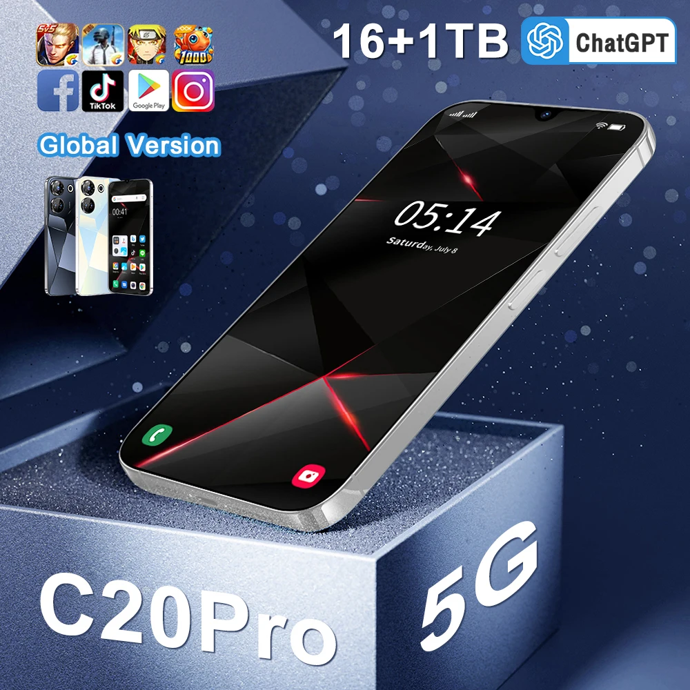 Global-Version-C20-Pro-Smartphone-Qualcomm8-Gen-2-16G-1TB-8000mAh-50 ...