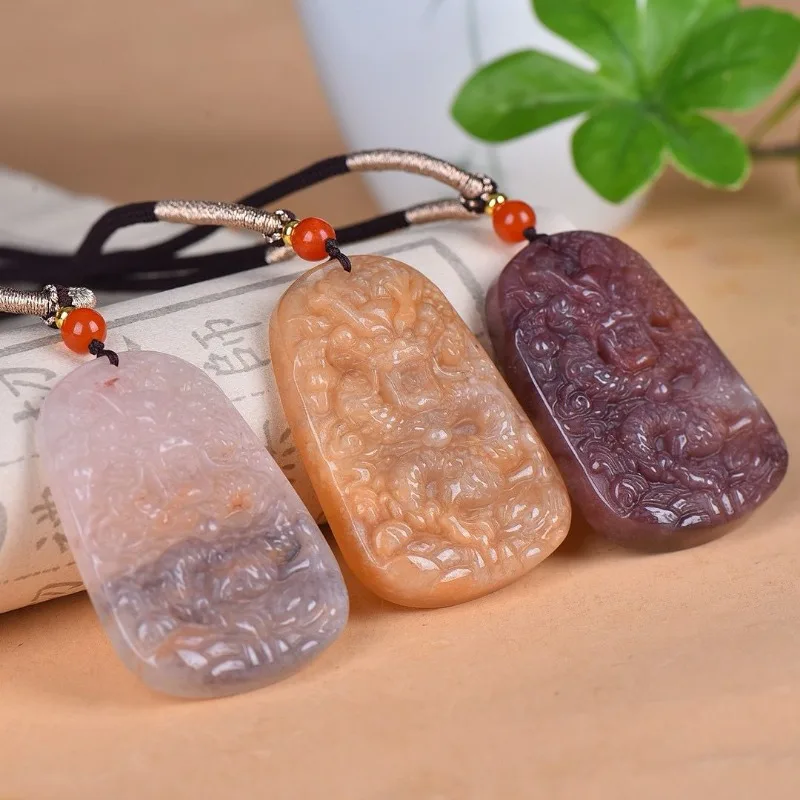Natural-Gold-Thread-Jade-Dragon-Brand-Pendant-Safety-Pendant-New-High ...