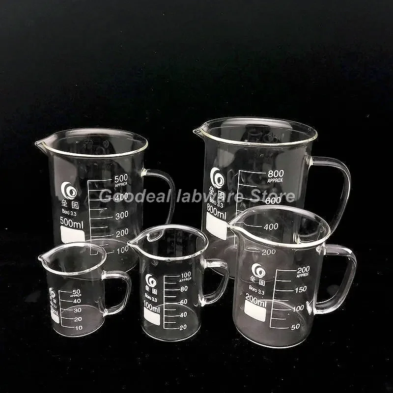 1PC-50ml-to-2000ml-3-3-borosilicate-Glass-Beaker-with-handle-laboratory ...