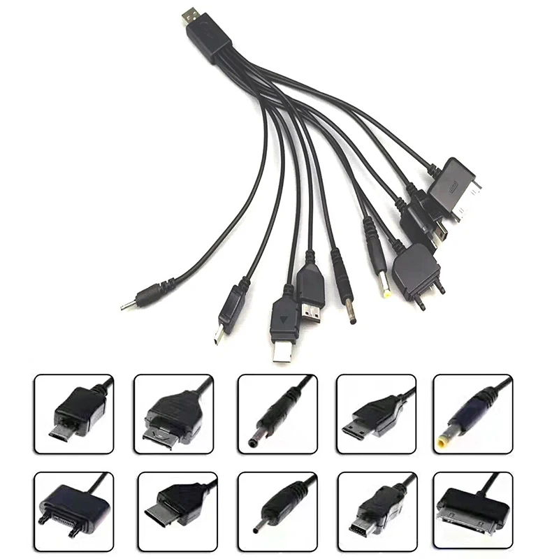 10 In 1 Multifunctional Charger Usb Cables For Motorola Samsung Lg Data ...